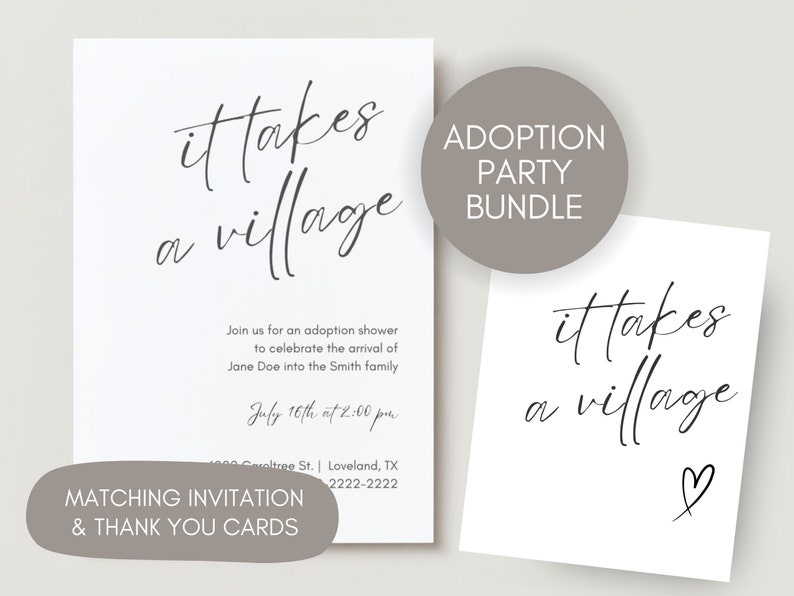 Adoption Party BUNDLE | Adoption Shower or Foster Parent Shower ...