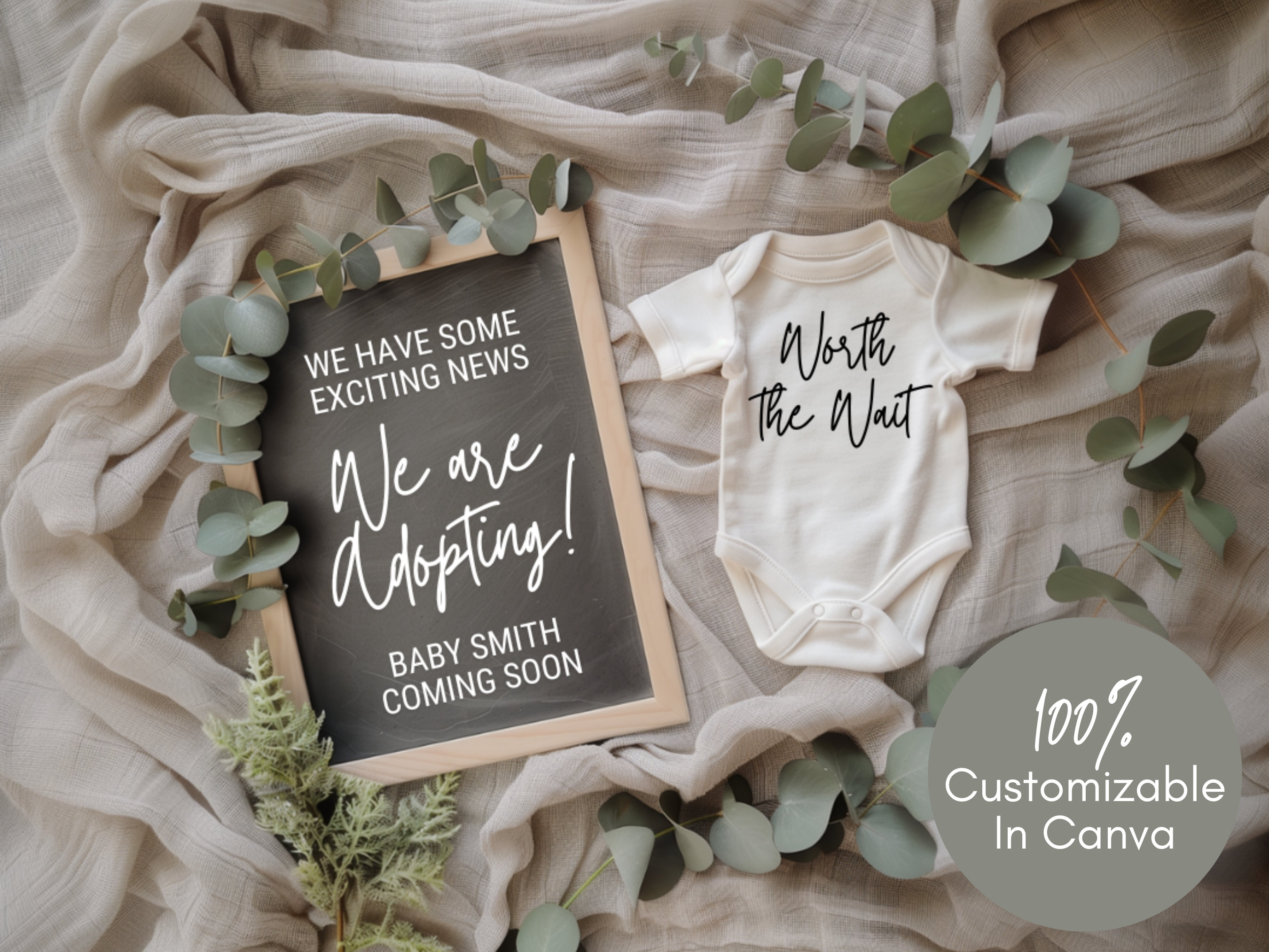 Adoption Announcement Template for Social Media | Worth the Wait ...