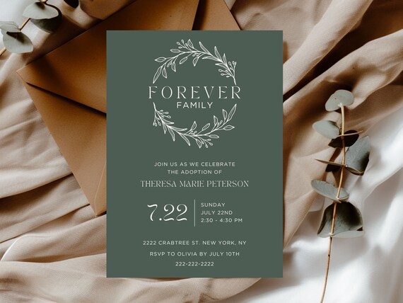 Adoption Day Invitations