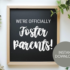 Foster Care Announcement for Licensed to Foster Parents | Boho ...