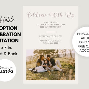 Adoption Day Invitation Template | Meet Us at the Courthouse Invite ...