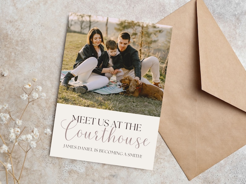 Adoption Day Invitation Template | Meet Us at the Courthouse Invite ...