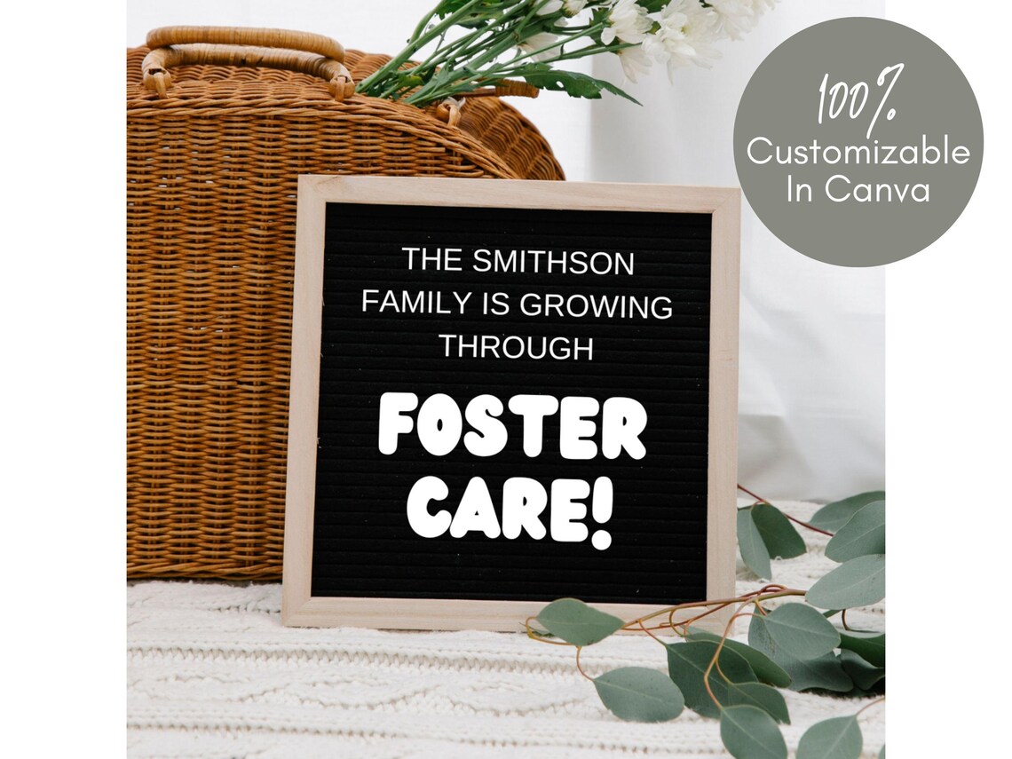 Foster Care Announcement Template for Licensed to Foster Parents ...