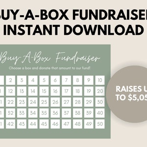 Buy-a-box Fill A Box Fundraiser Instant Download | Adoption, IVF, Field ...
