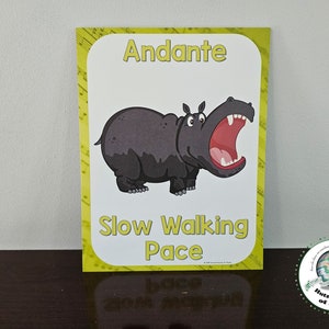 Animal Tempo Posters for Music Classroom - Etsy