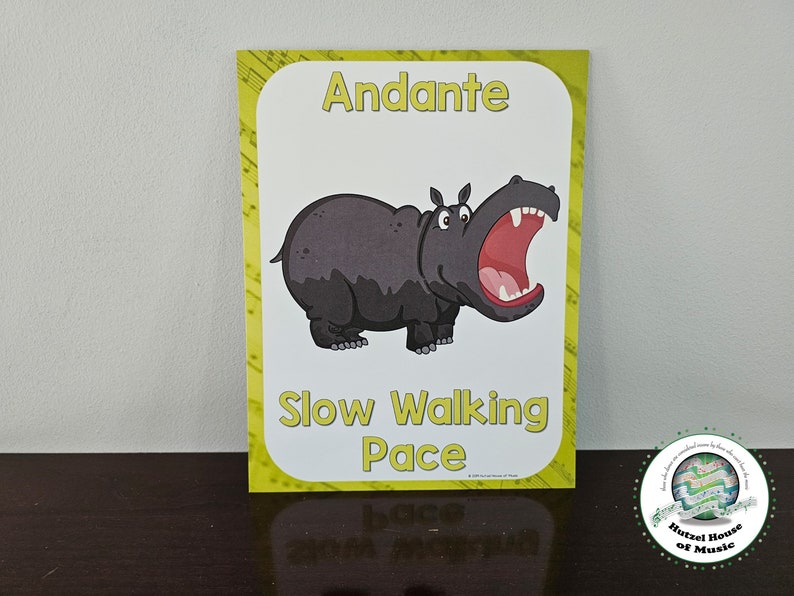 Animal Tempo Posters for Music Classroom - Etsy