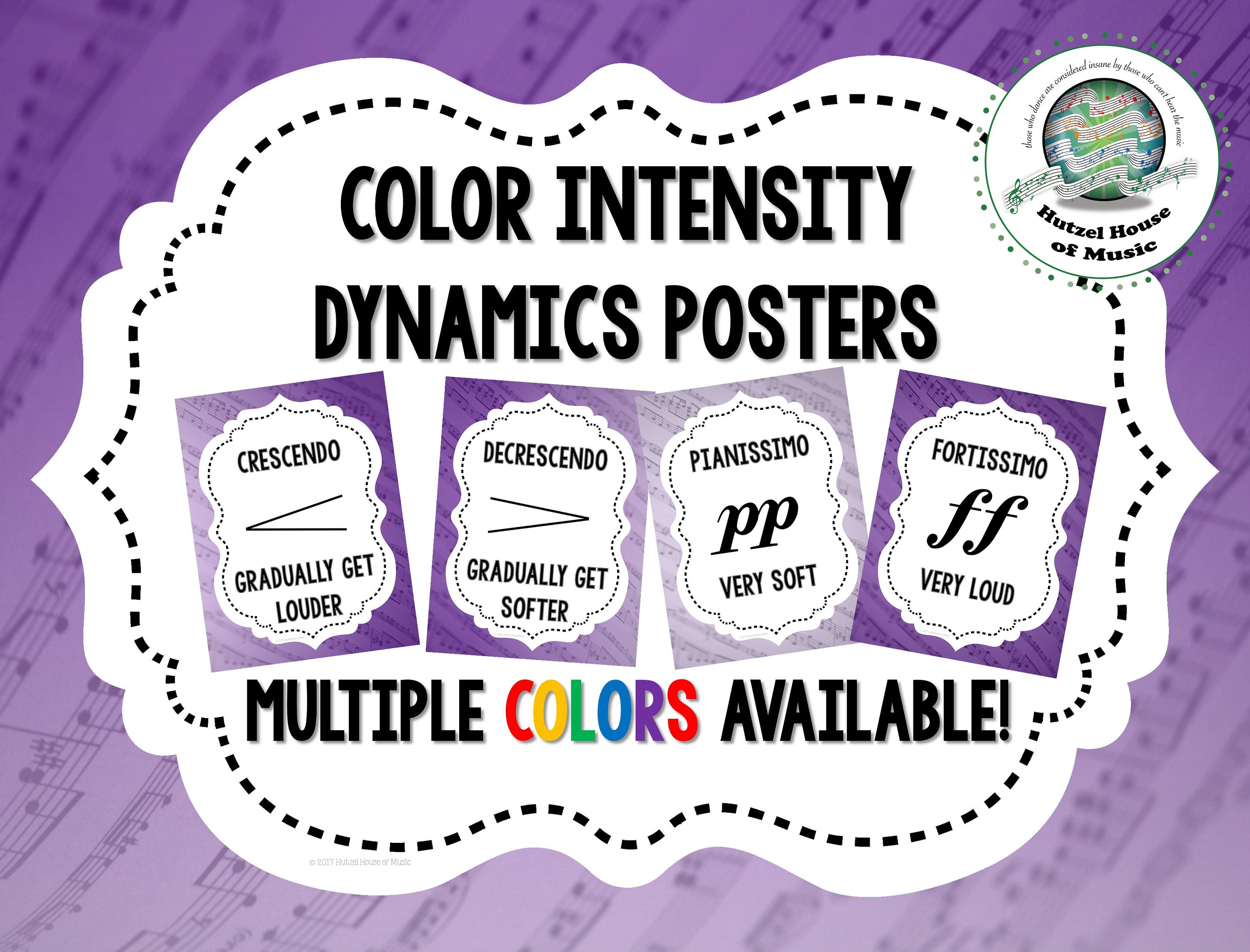 Color Intensity Dynamics Posters for Music Classroom - Etsy