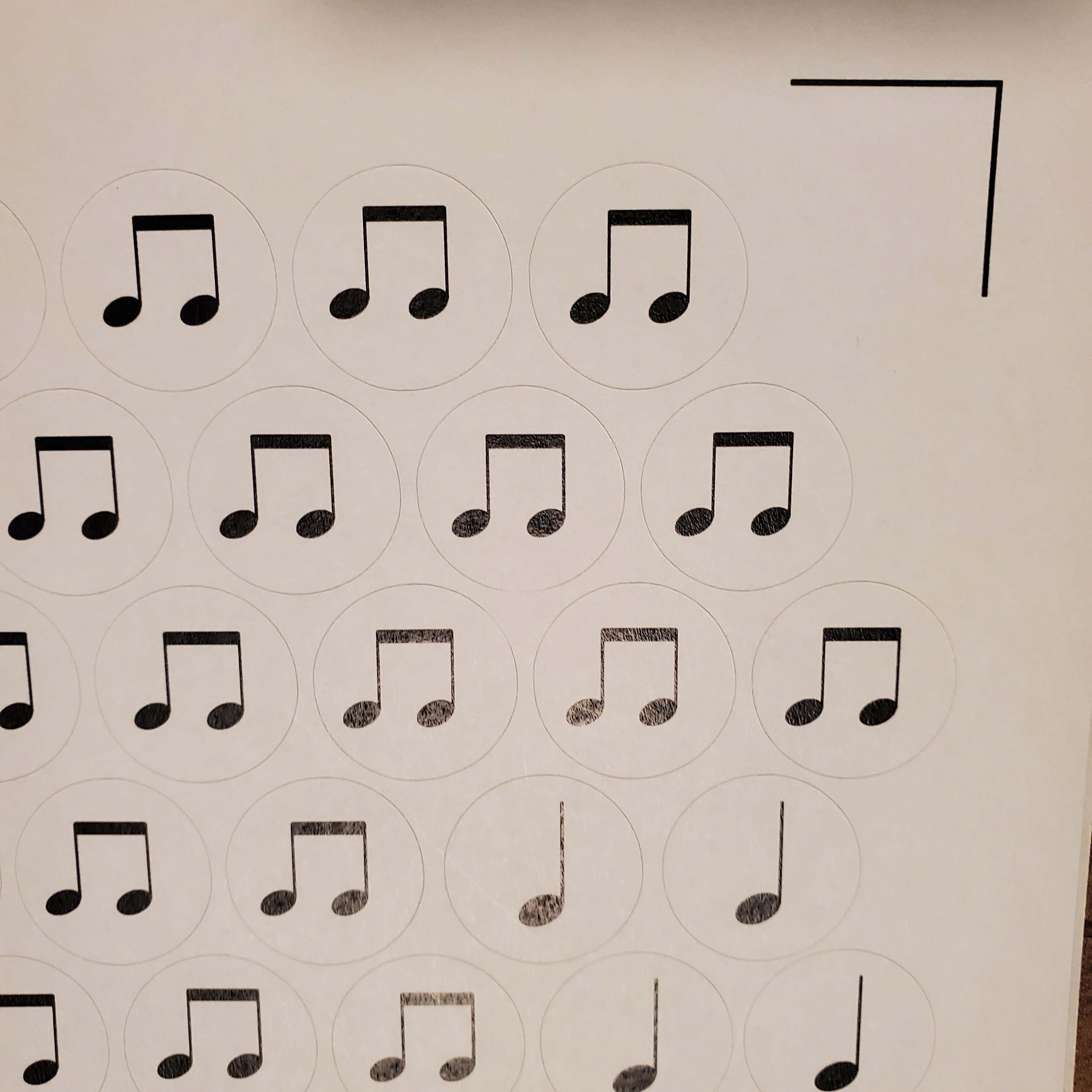 Large .85 Basic Duple Meter Rhythm Stickers to Create Your Own Rhythm ...