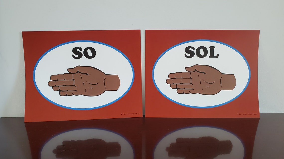 Multicultural Curwen Kodaly Solfege Hand Signs for Music Class - Etsy