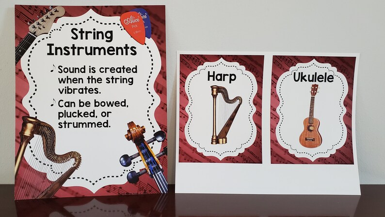 Real Photo Instrument Family Poster Set - Etsy