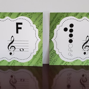 Rainbow Recorder Fingering Posters for Music Classroom - Etsy