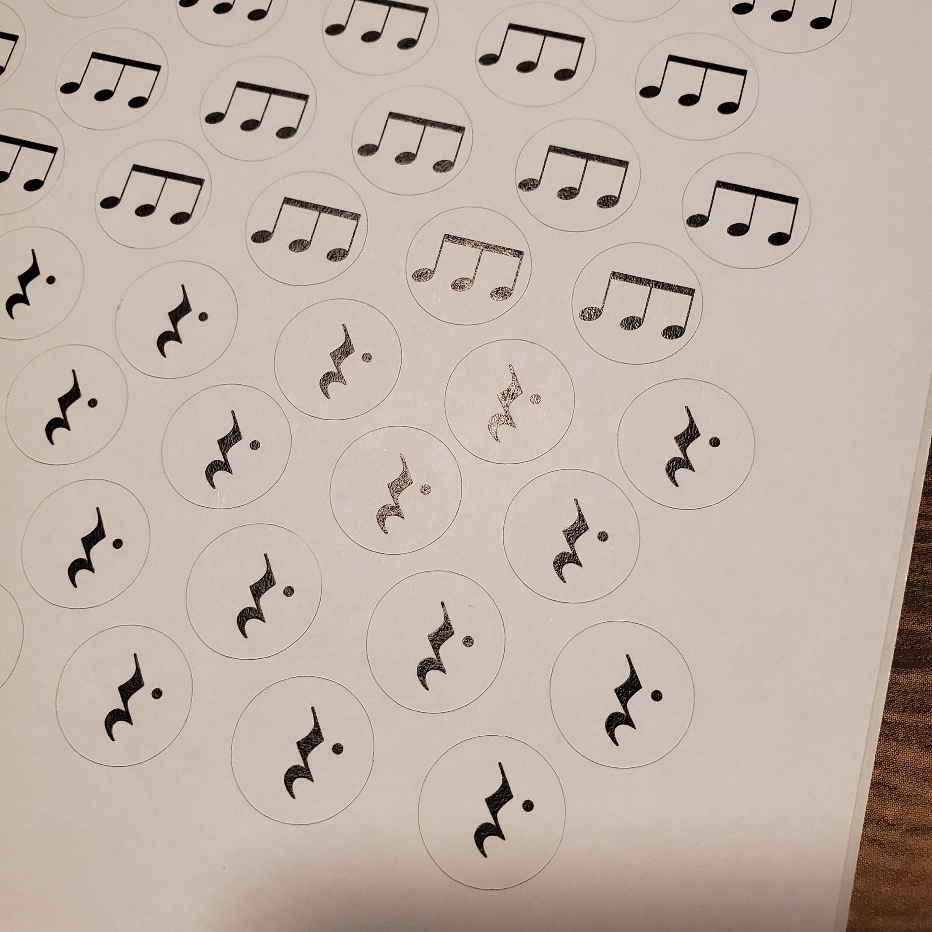 Small .60 Triple Meter Rhythm Stickers to Create Your - Etsy