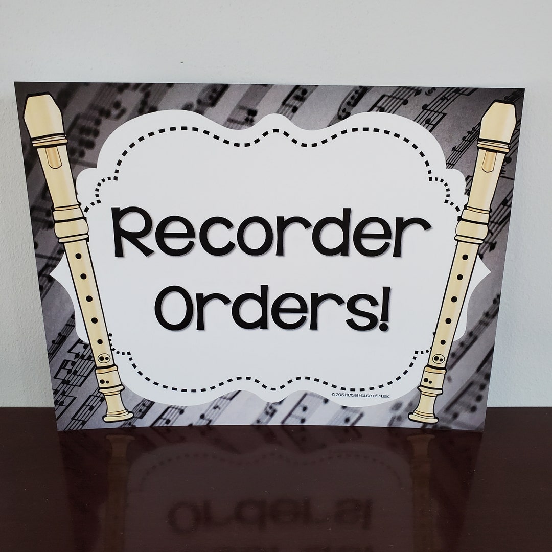 Recorder Rules Posters for Music Class Bulletin Board - Etsy