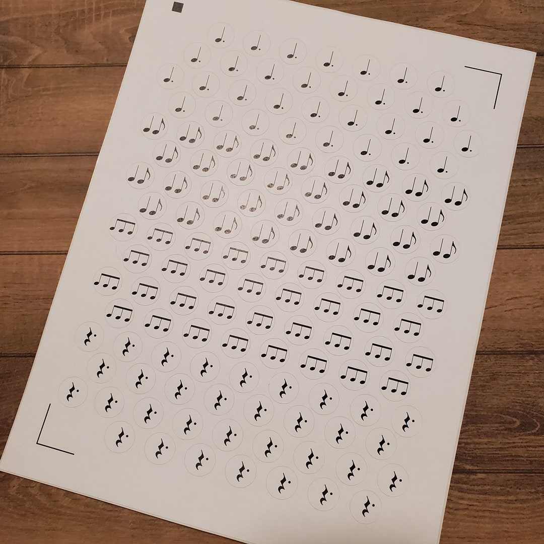 Small .60" Triple Meter Rhythm Stickers to Create Your Own Rhythm ...