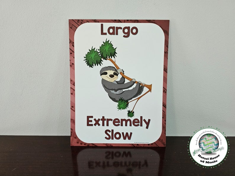 Animal Tempo Posters for Music Classroom - Etsy