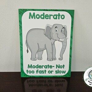 Animal Tempo Posters for Music Classroom - Etsy