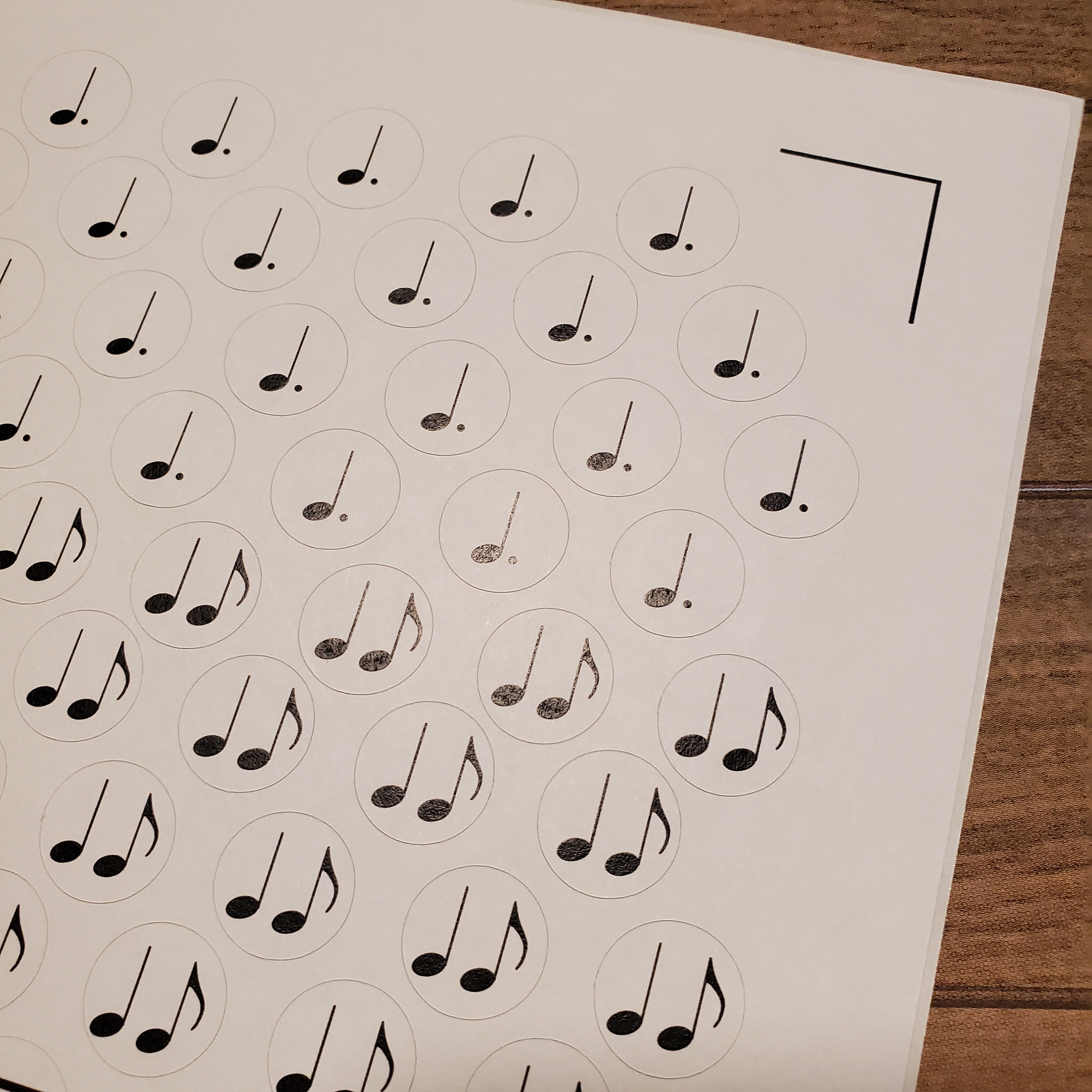 Small .60 Triple Meter Rhythm Stickers to Create Your - Etsy