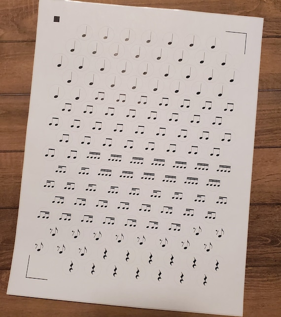 Small .60 Advanced Duple Meter Rhythm Stickers to Create | Etsy