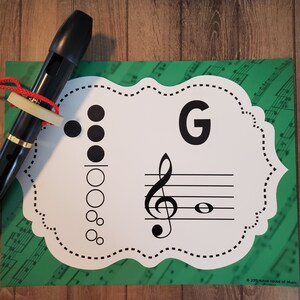 Rainbow Recorder Fingering Posters for Music Classroom - Etsy