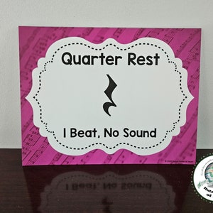 Rainbow Theme Rhythmic Value Poster Set for Music Classroom - Etsy