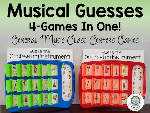 Musical Guesses Game Bundle for Elementary Music Class - Etsy