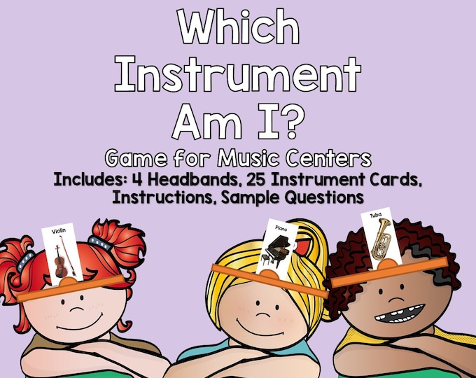 Which Instrument Am I Guessing Game for Music Class Centers - Etsy