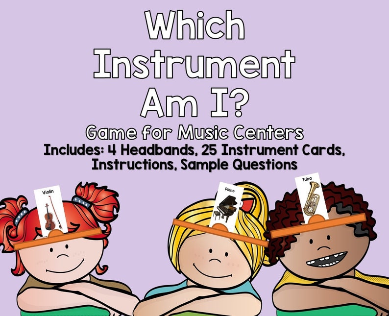 Which Instrument Am I Guessing Game for Music Class Centers | Etsy