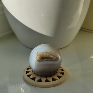 Wooden Sphere Stand, Crystal Ball Stand, Sphere Holder, Sports Ball ...