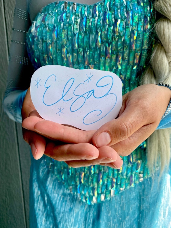 Frozen Queen Elsa Signature Sticker | Etsy