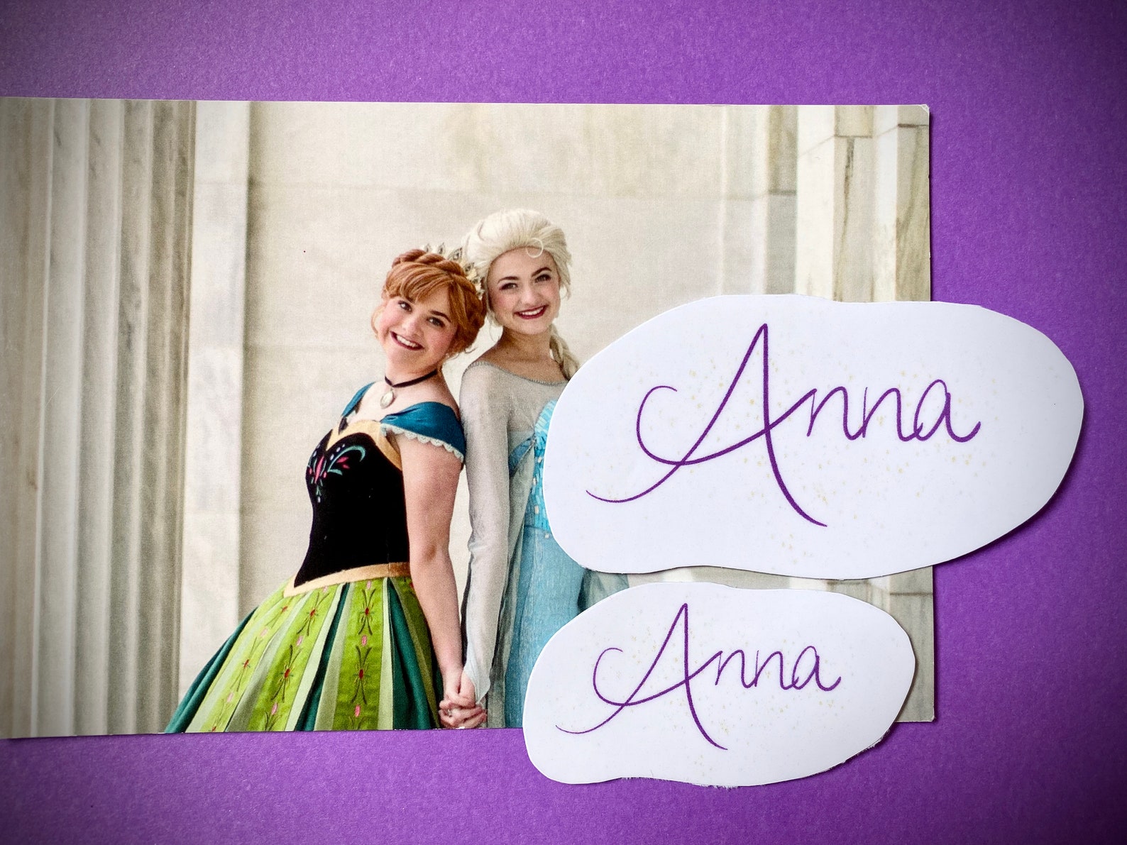 Frozen Princess Anna Signature Sticker | Etsy