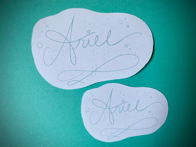 Princess Ariel Signature Sticker - Etsy
