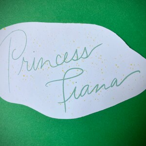 Princess Tiana Signature Sticker - Etsy