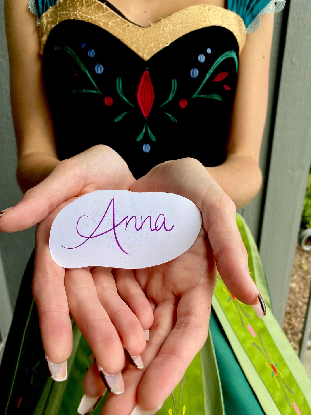 Frozen Princess Anna Signature Sticker - Etsy