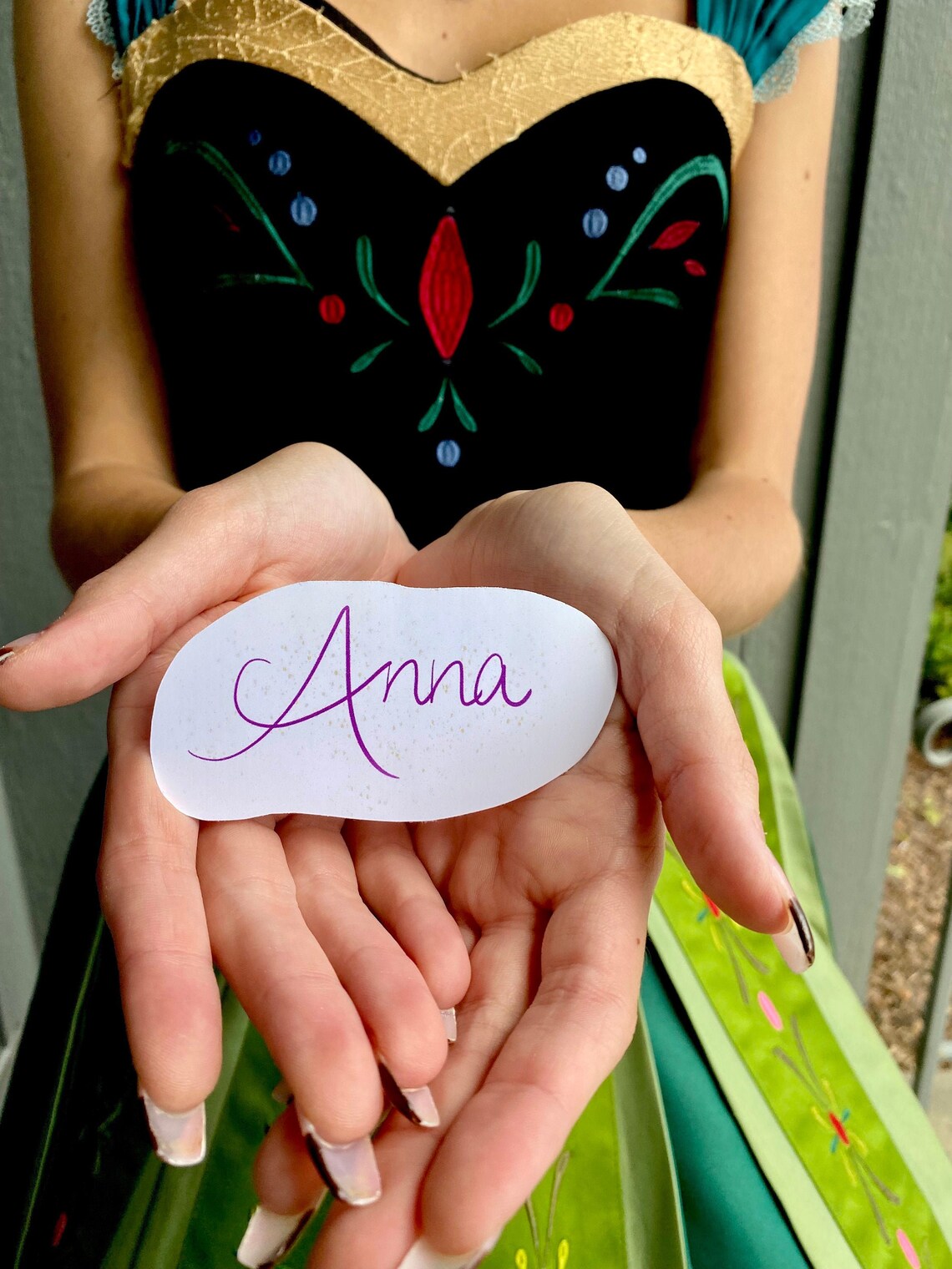 Frozen Princess Anna Signature Sticker | Etsy
