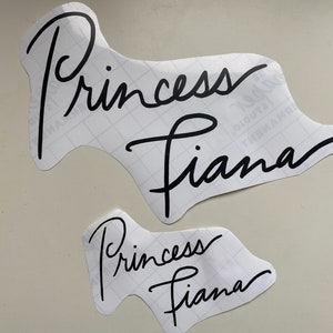 Princess Tiana Autograph Decal - Etsy