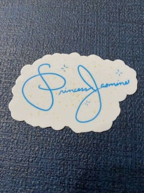 Princess Jasmine Autograph