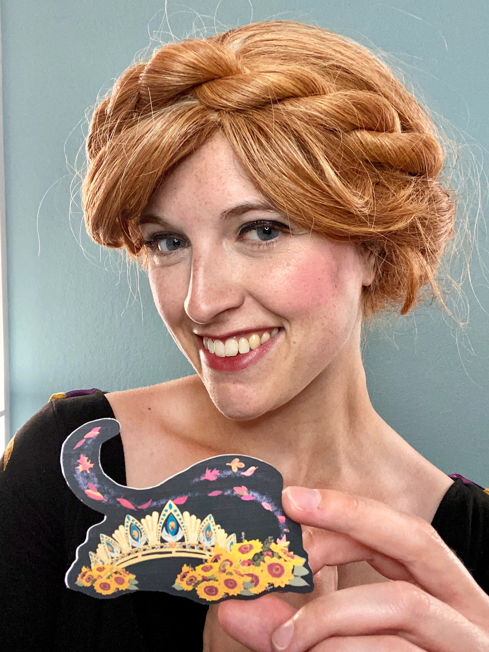 Frozen Princess Anna Tiara Sticker - Etsy