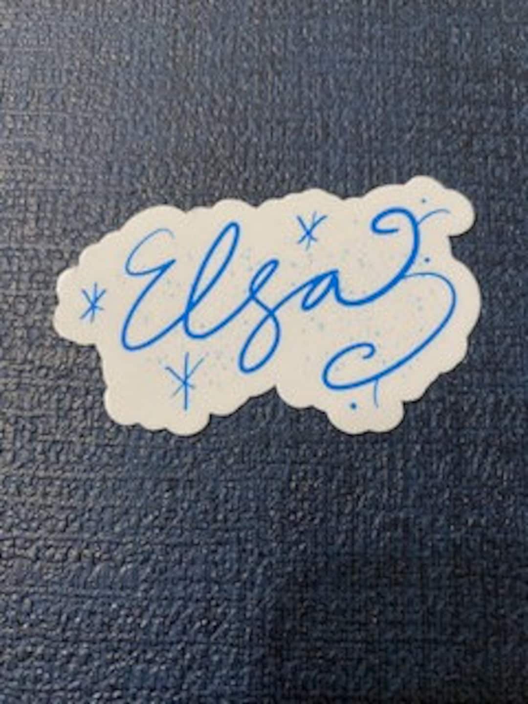 Frozen Queen Elsa Signature Sticker - Etsy