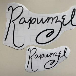Rapunzel Autograph Decal - Etsy