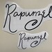 Rapunzel Autograph Decal - Etsy
