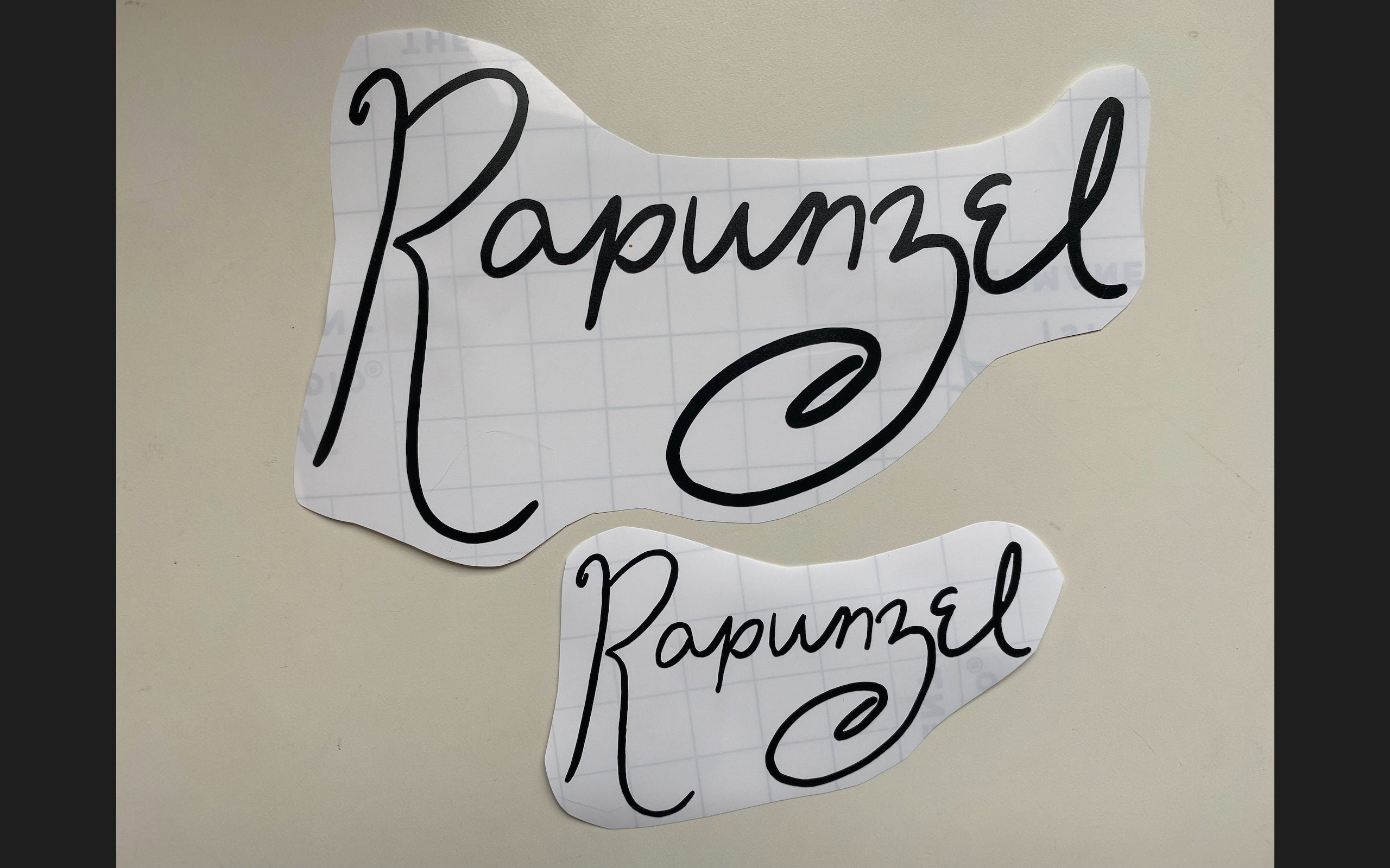 Rapunzel Autograph Decal - Etsy