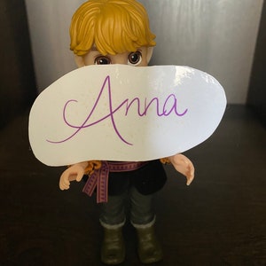 Frozen Princess Anna Signature Sticker - Etsy