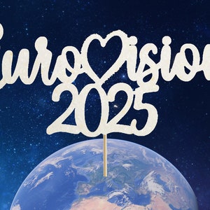 Eurovision Cake Topper 2025, Switzerland, Eurovision Centrepiece, Cake ...