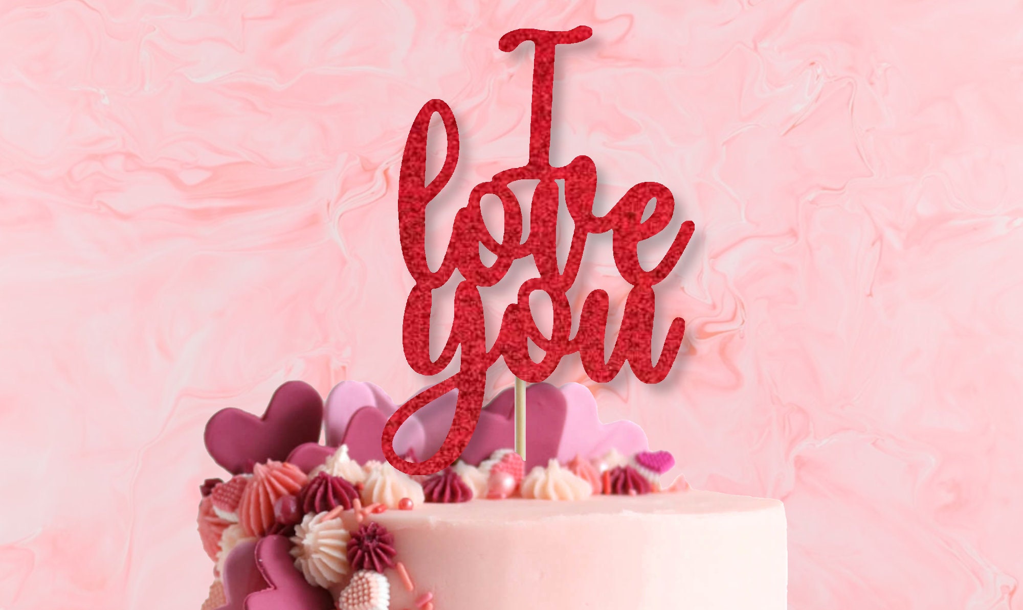 Chocolate Heart Cake I Love You