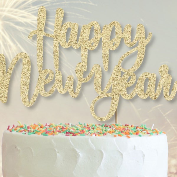 New Year Cake Topper - Etsy