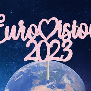 Eurovision Cake Topper Eurovision Centrepiece Cake Topper - Etsy
