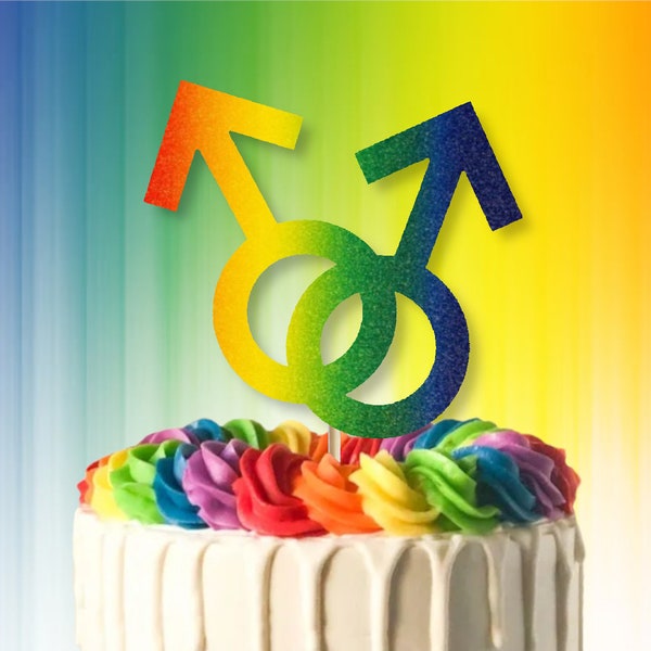 Male Symbol Cake Topper - Etsy