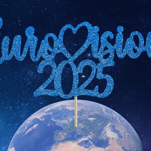 Eurovision Cake Topper 2025, Switzerland, Eurovision Centrepiece, Cake ...