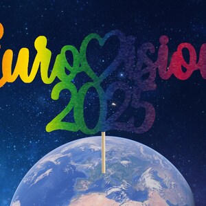 Eurovision Cake Topper 2025, Switzerland, Eurovision Centrepiece, Cake ...