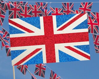 Queen's Platinum Jubilee Union Jack Flag Sticker, Queen Elizabeth II ...